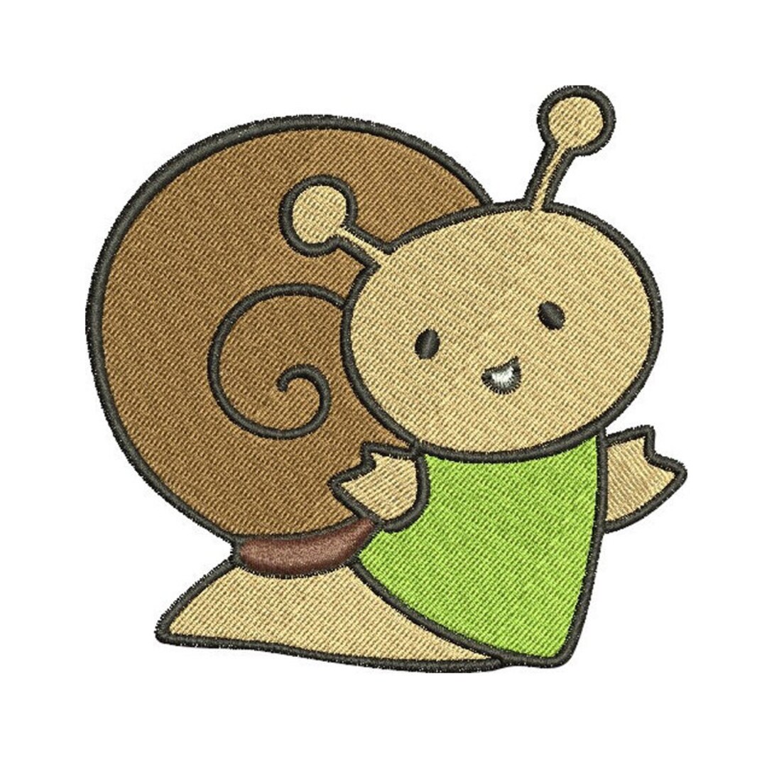 Snail Machine Embroidery Design, Snail Embroidery, Bug Embroidery Snail ...