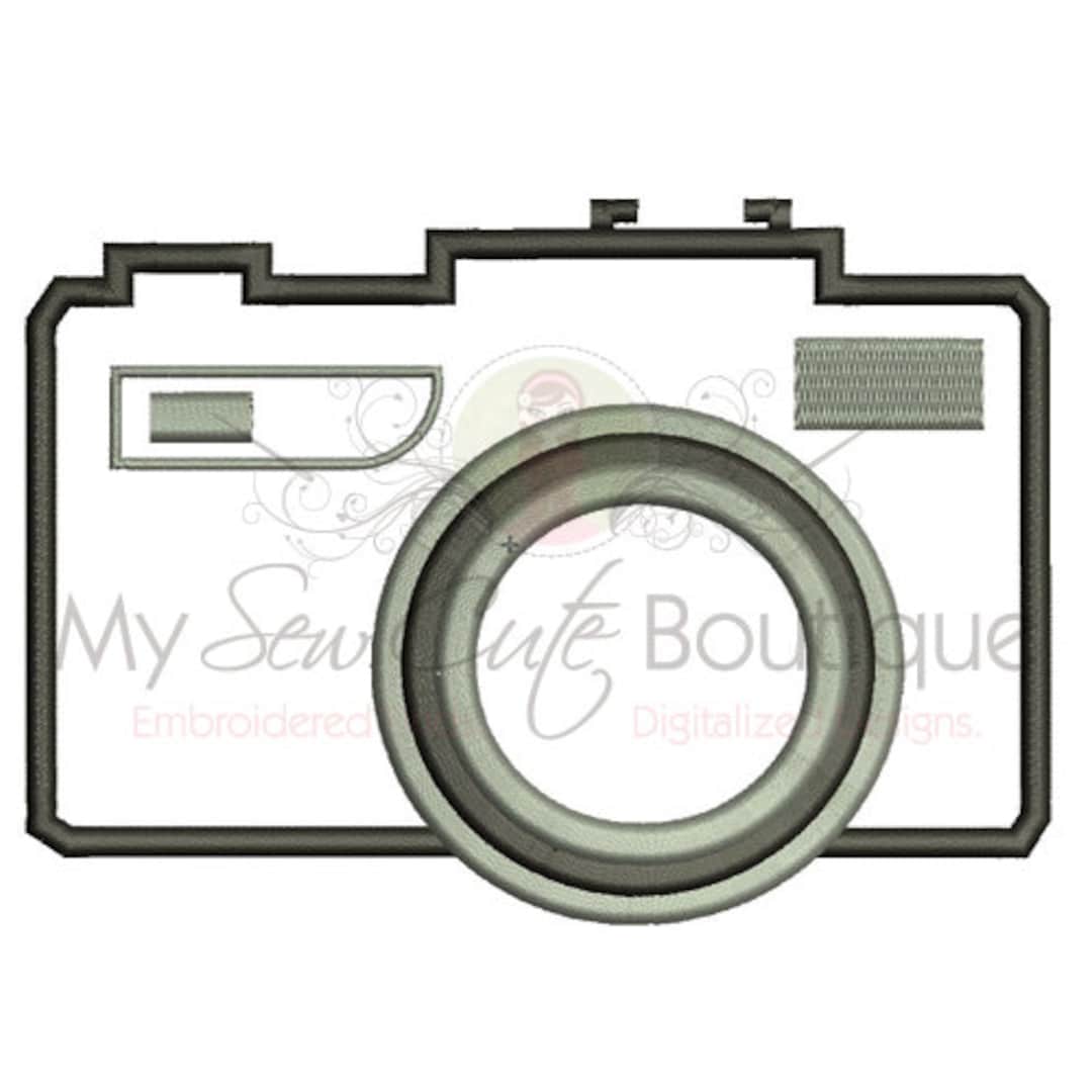 Camera Applique Machine Embroidery Design, Camera Applique Design ...