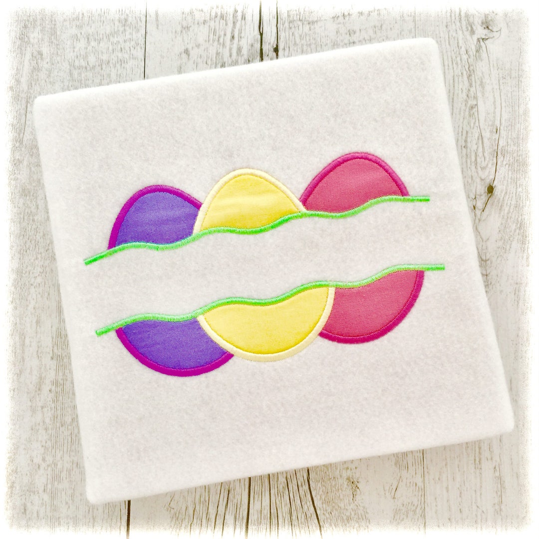 Split Easter Egg Applique Machine Embroidery Designs, Easter Applique ...