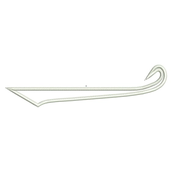 Swoosh Applique Machine Embroidery Design Swoosh Embroidery | Etsy