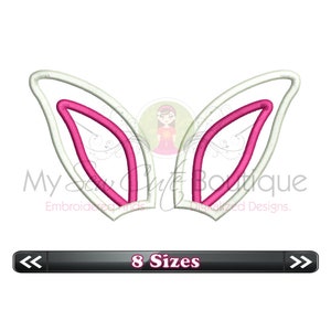 Rabbit Ears Applique Machine Embroidery Designs, Bunny Applique Designs ...