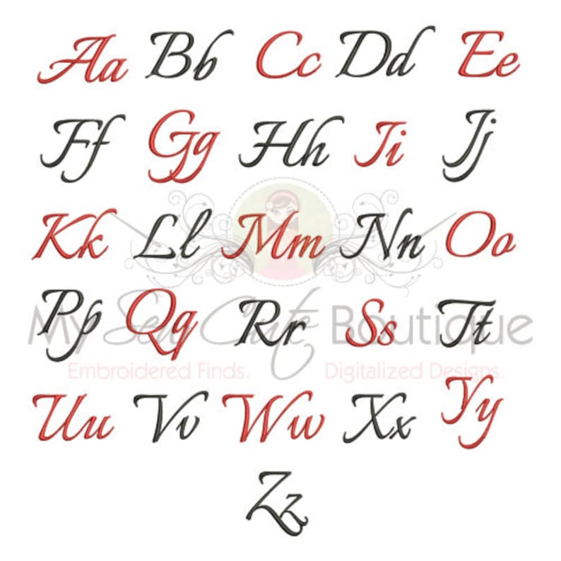 Free Machine Embroidery Font Monogram Alphabet, Free Embroidery Fonts ...
