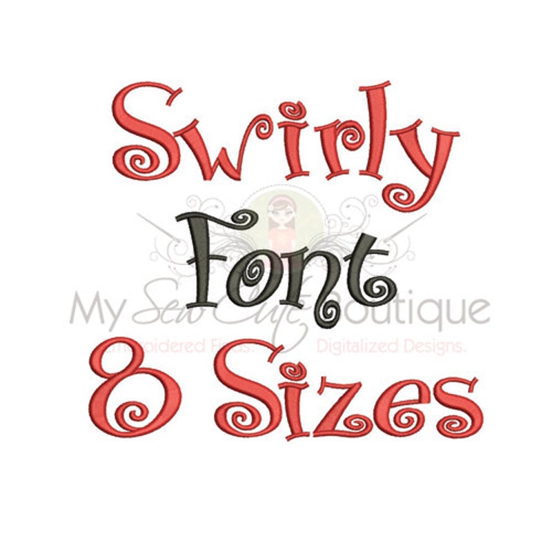 Curly Fonts - Etsy