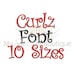 Curlz Machine Embroidery Font Monogram Alphabet, Curlz Embroidery Font ...