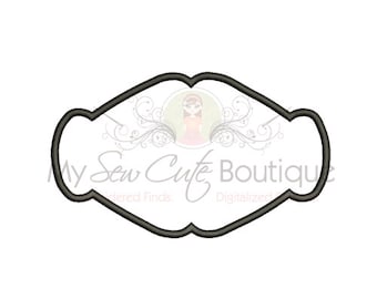 Rectangle Applique Embroidery Design, Shape Applique Machine Embroidery ...