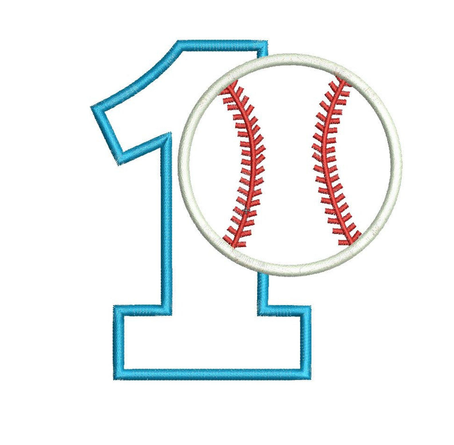 Applique Number 1 Machine Embroidery Design Pattern Birthday - Etsy