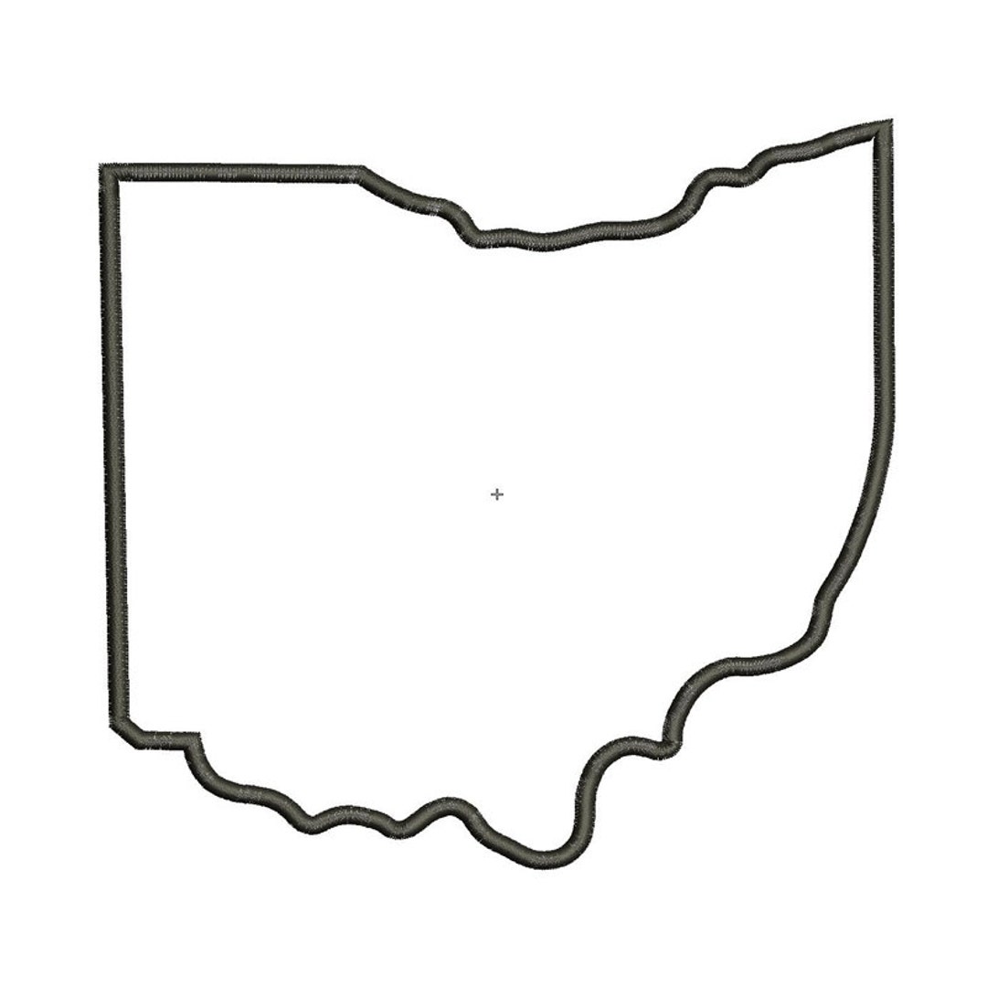 Ohio Applique Machine Embroidery Design, Ohio Applique Design, Ohio ...