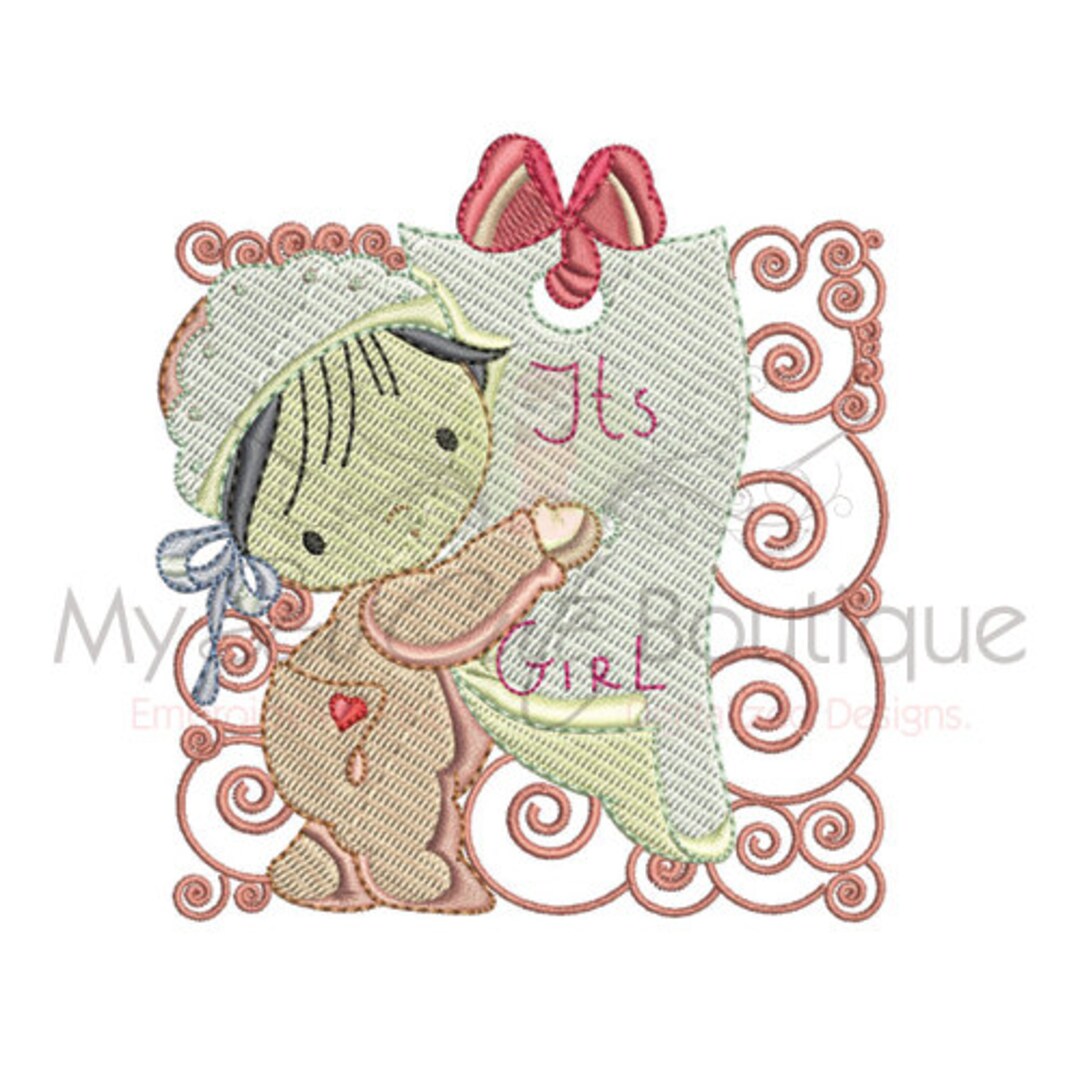 Baby Girl Machine Embroidery Design Baby Girl Embroidery Designs, Baby ...