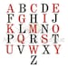 Stacked Monogram Machine Embroidery Font Alphabet, Stacked Monogram ...