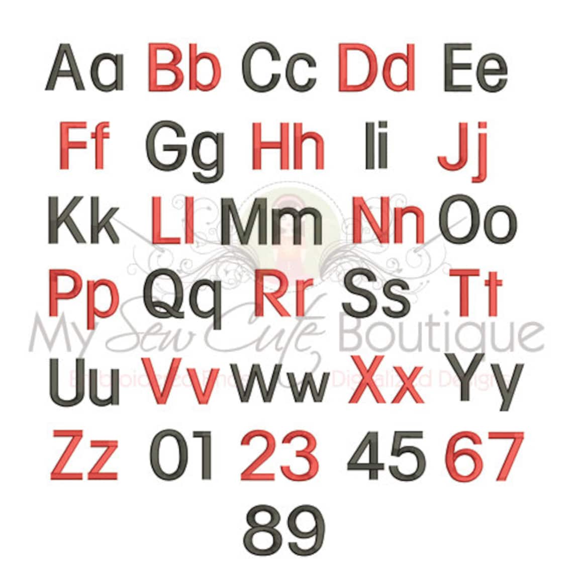 Block Machine Embroidery Font Monogram Alphabet Block - Etsy