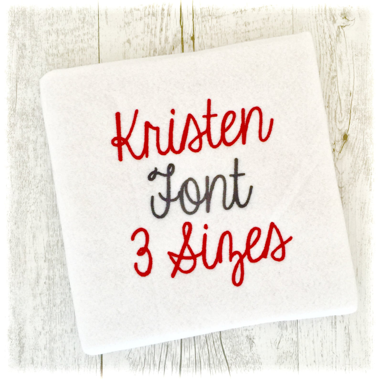 Kristen Machine Embroidery Font Monogram Alphabet Script - Etsy