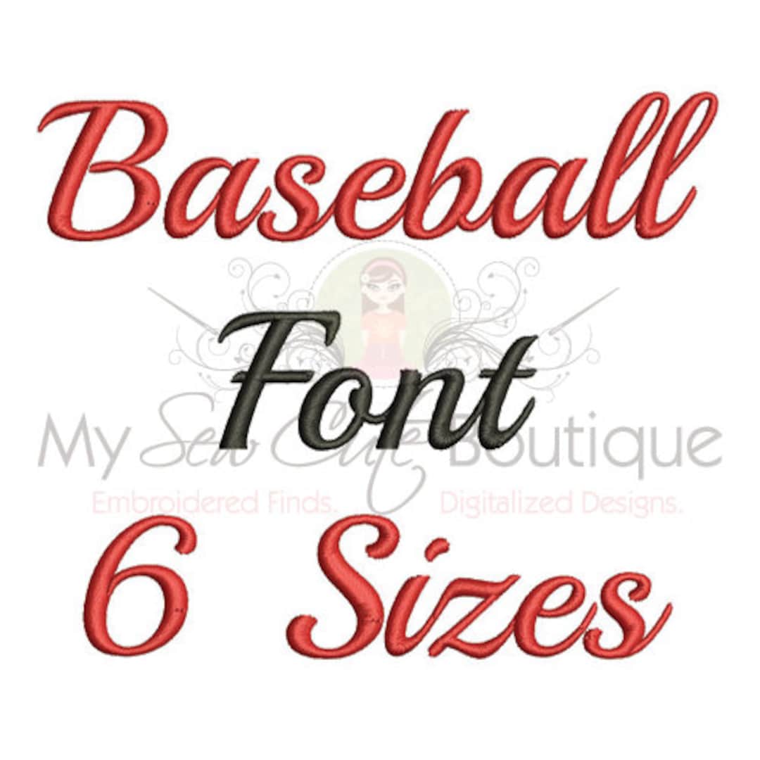 Baseball Machine Embroidery Font Monogram Alphabet, Baseball Embroidery ...