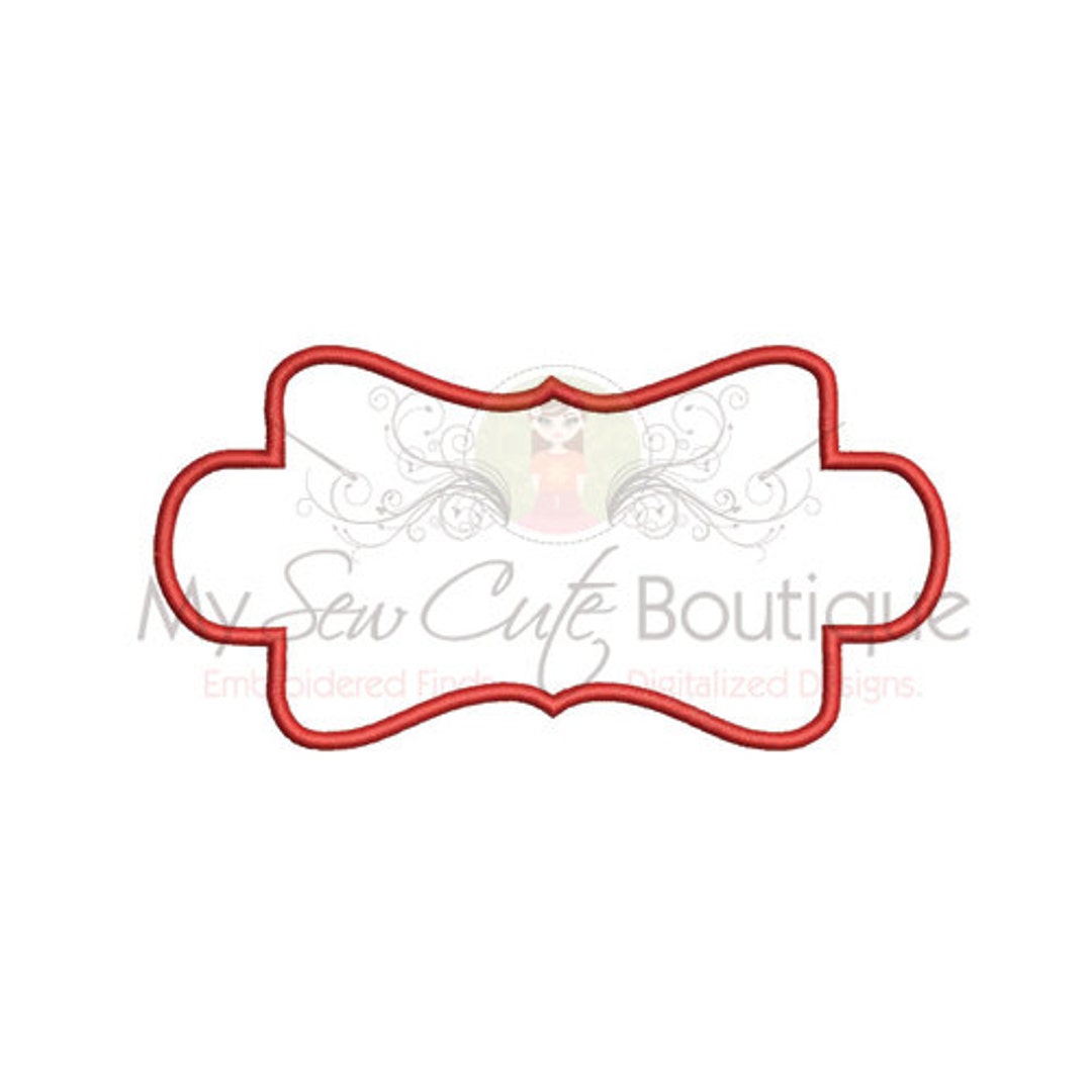 Applique Name Machine Embroidery Design - 10 Sizes - Instant Download ...