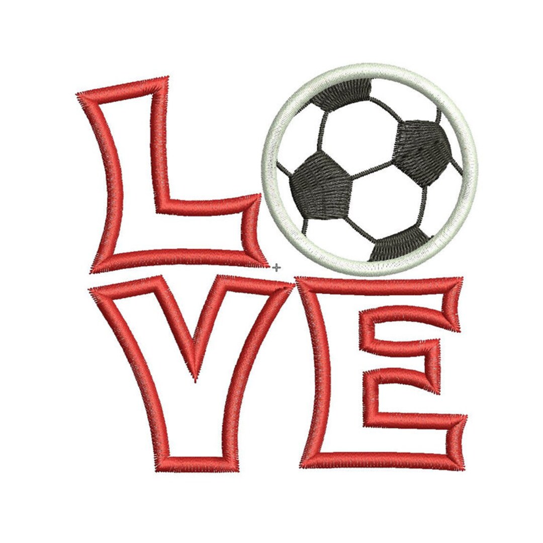 Soccer Applique Machine Embroidery Design, Soccer Embroidery Design ...