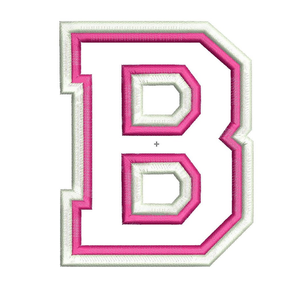 Letter B Applique INSTANT DOWNLOAD Embroidery Design Pattern - Etsy