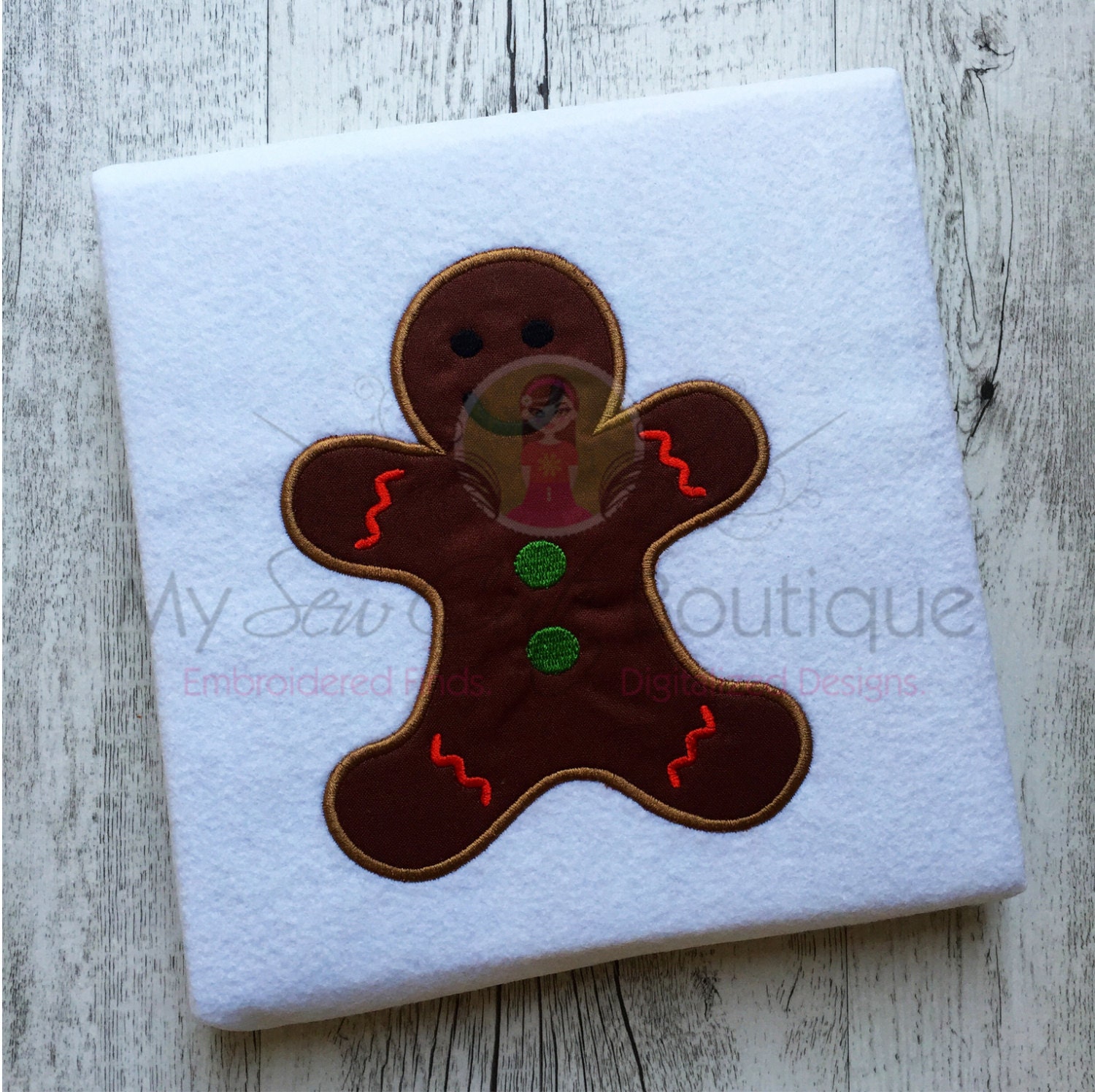 Gingerbread Man Applique Machine Embroidery Designs Christmas ...