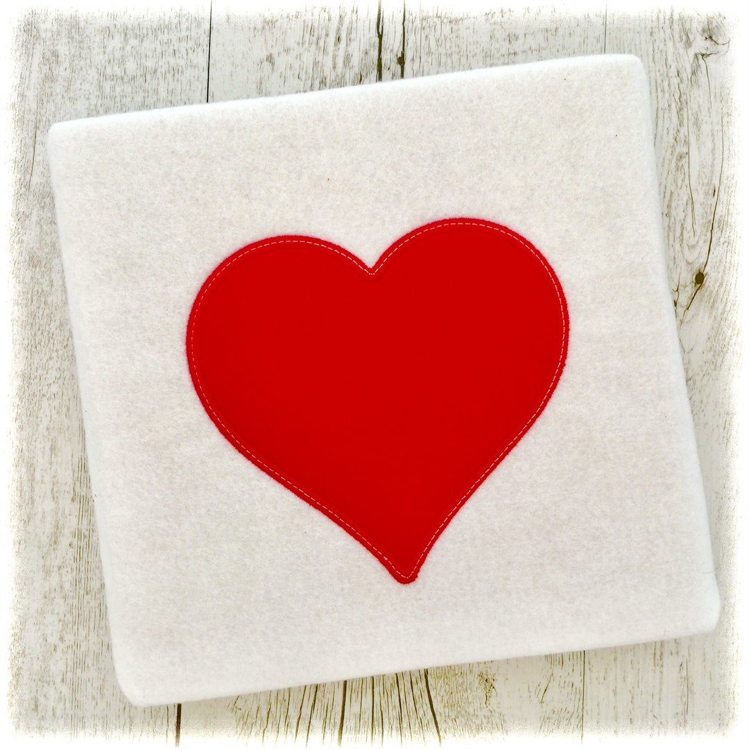 Heart Applique Machine Embroidery Design, Valentine Applique Designs ...