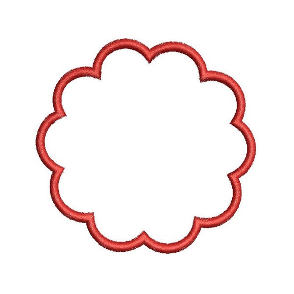 Scallop Circle Frame - Etsy