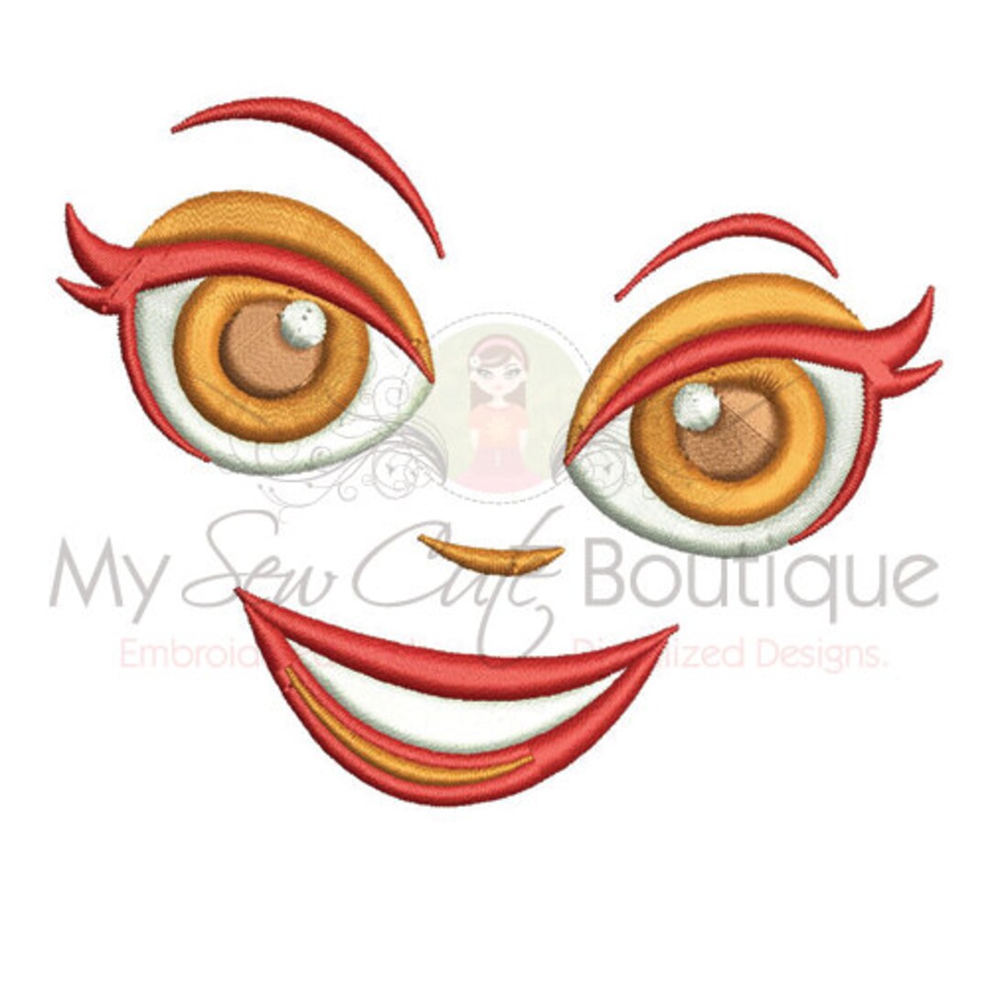 Doll Face Machine Embroidery Design, Doll Face Embroidery Design ...