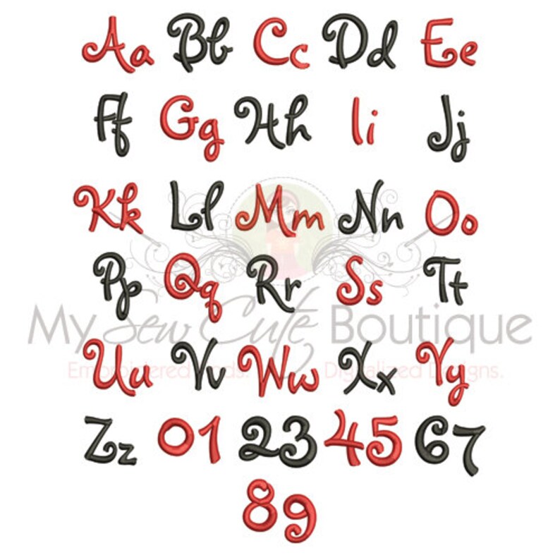 Fancy Machine Embroidery Font Monogram Alphabet Fancy - Etsy