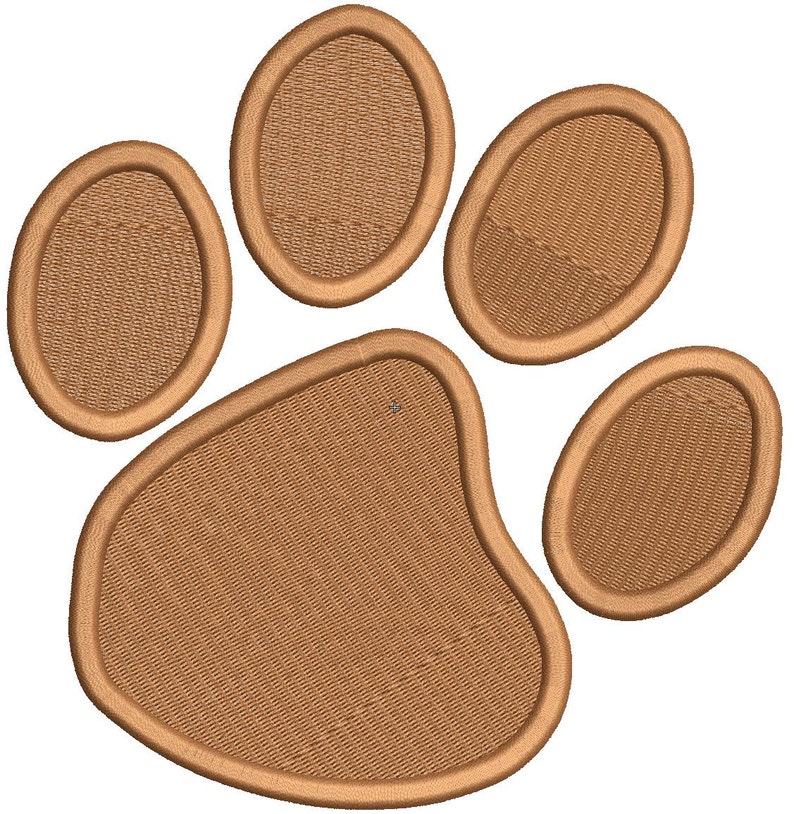 Paw Print Machine Embroidery Designs, Paw Print Embroidery Files, Paw ...