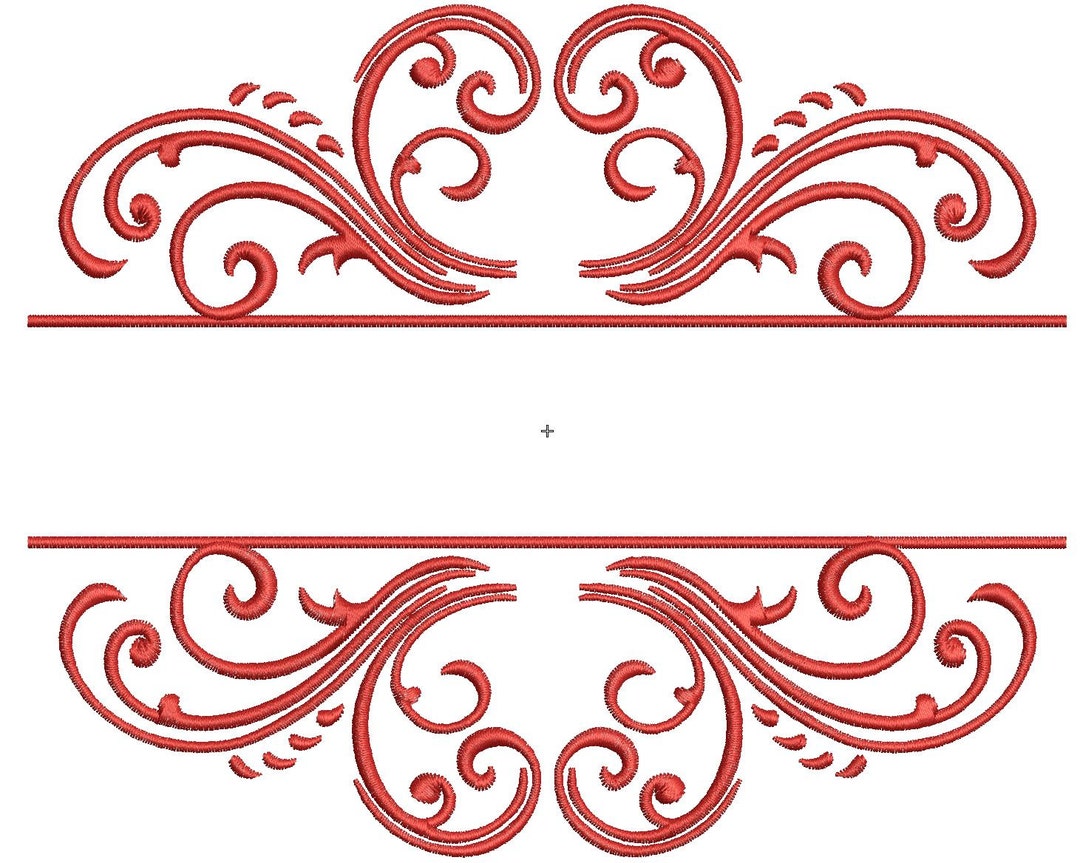 Frame Embroidery Design, Machine Embroidery Pattern, Monogram ...
