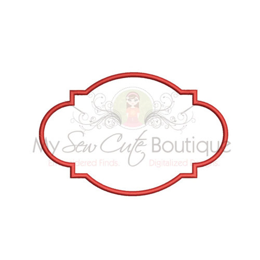 Fancy Applique Shape Design - 10 Sizes - Instant Download - Etsy