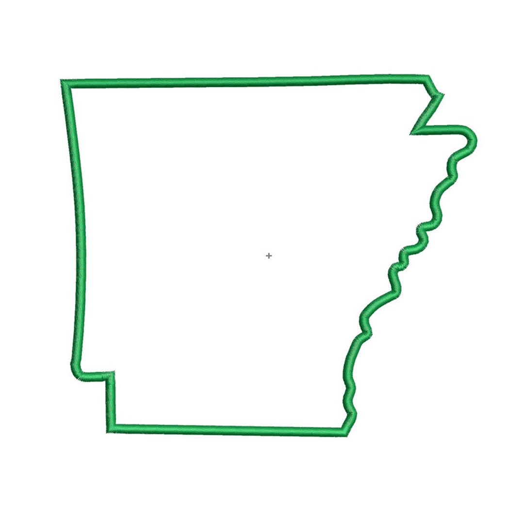 Arkansas Applique Machine Embroidery Design, Arkansas Embroidery, State ...