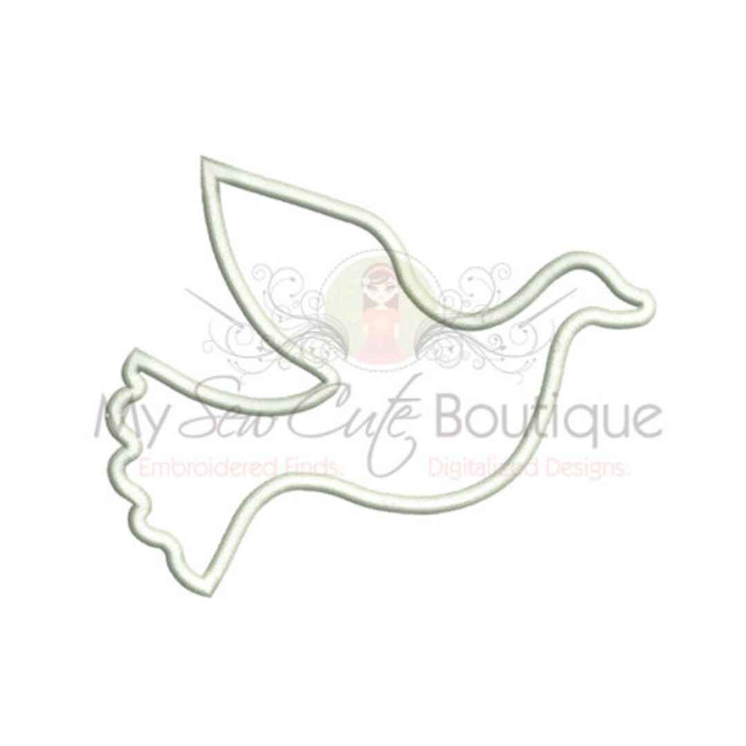 Dove Applique Machine Embroidery Designs, Bird Applique Designs ...