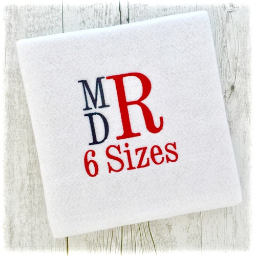 Boys Stacked Monogram Machine Embroidery Alphabet Font 3 - Etsy