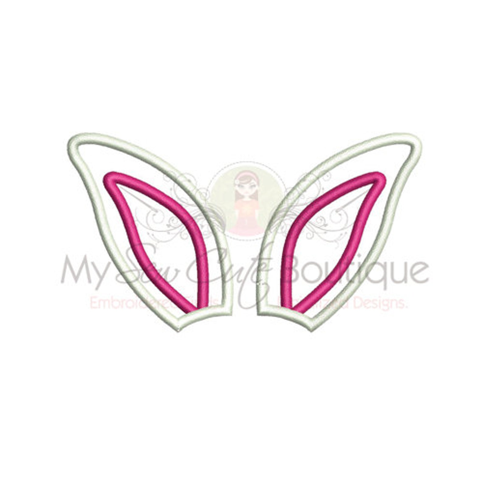Rabbit Ears Applique Machine Embroidery Designs Bunny - Etsy