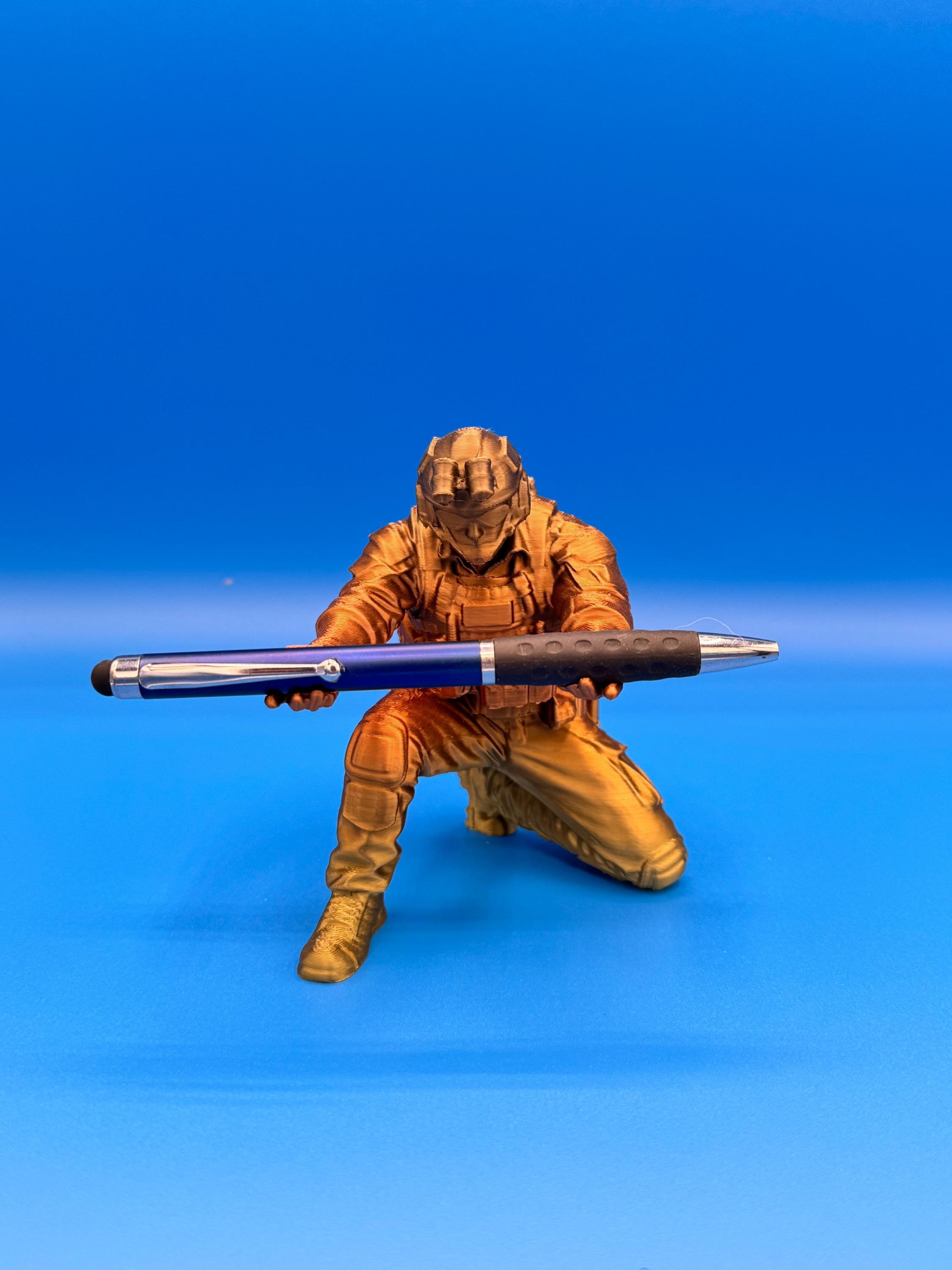 Special Operator Pen Holder | Tactical 3D Printed Desk Decor, Military ...