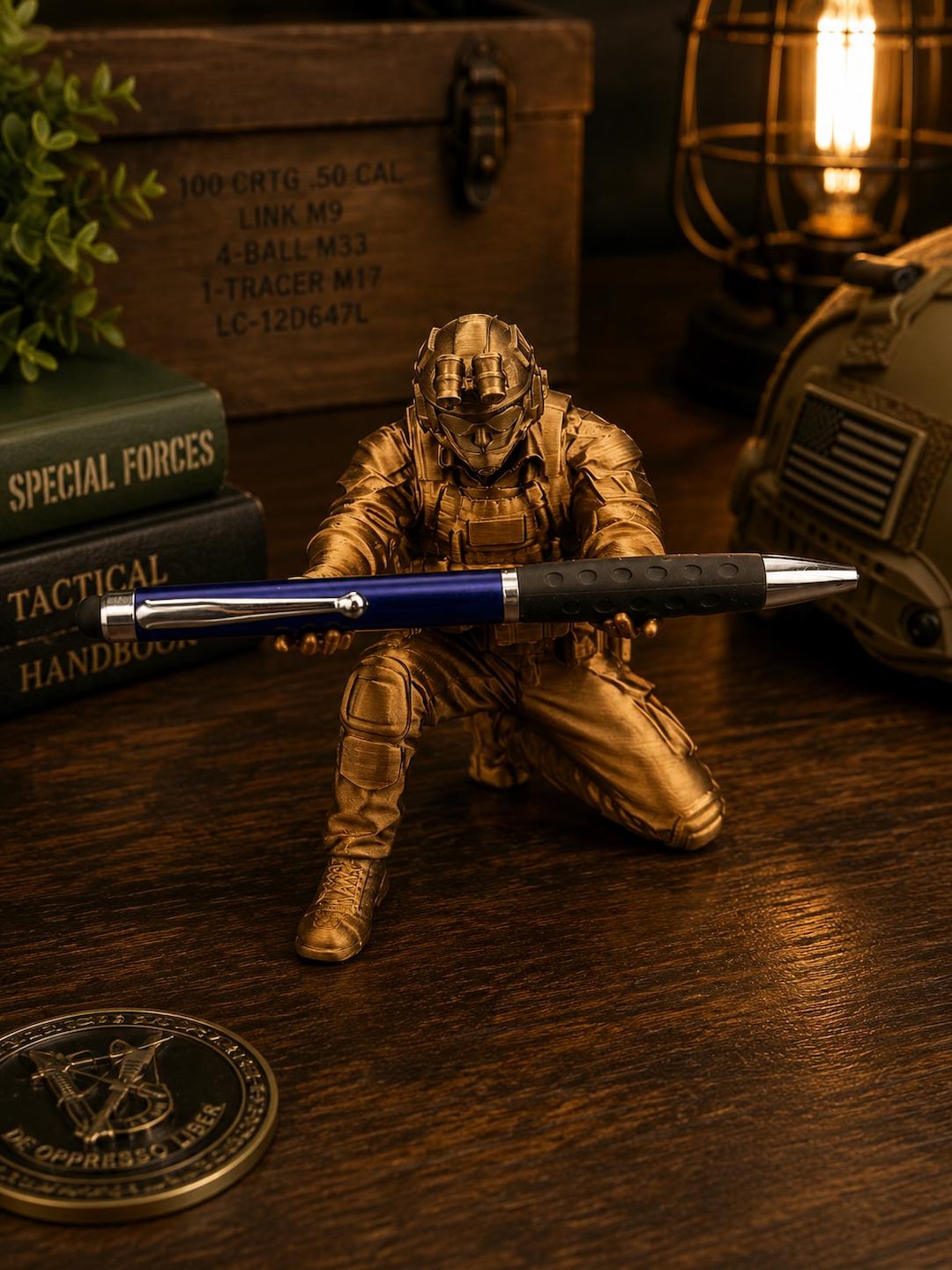 Special Operator Pen Holder | Tactical 3D Printed Desk Decor, Military ...