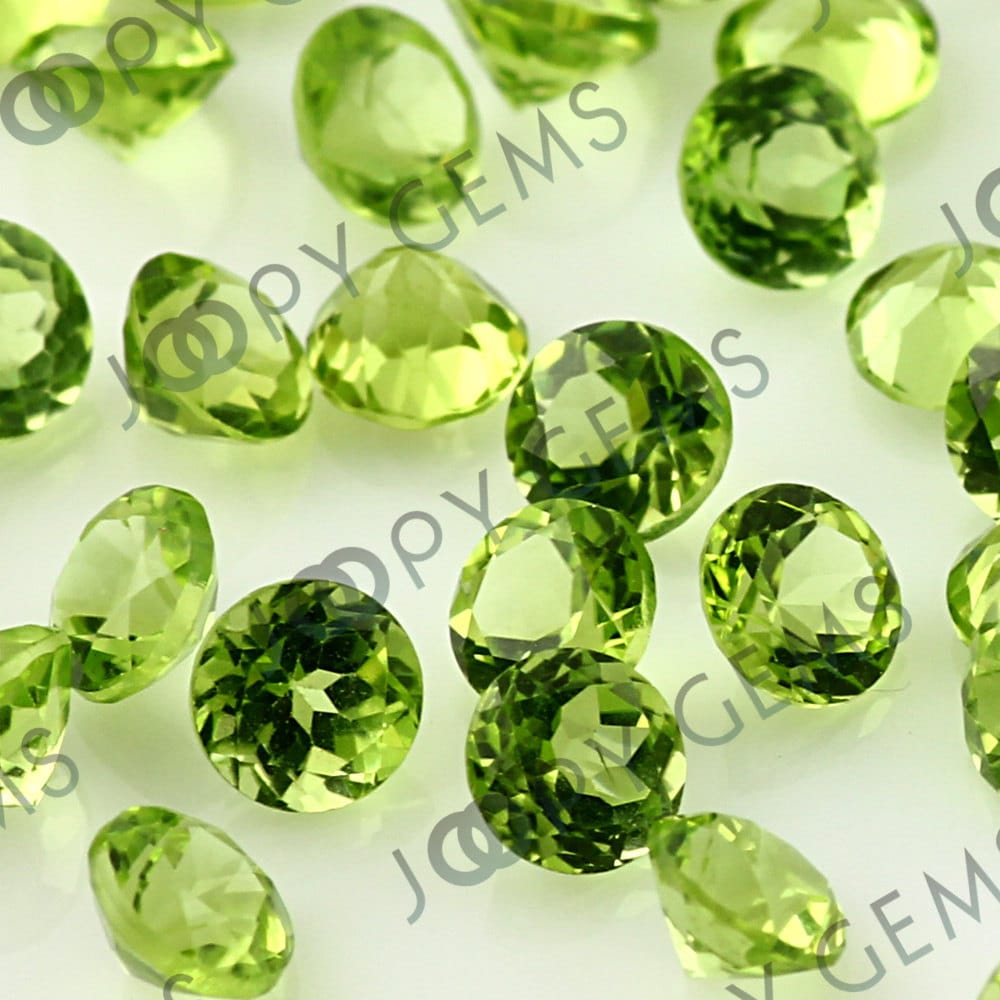 Peridot Brilliant Cut 4mm Round 1 Stone | Etsy