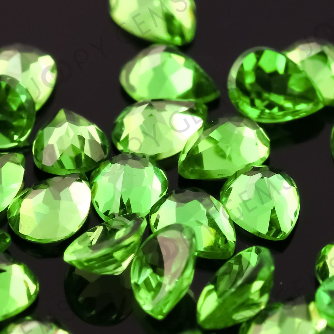 Tsavorite Garnet Rose Cut Cabochon 3x5mm Pear - per Stone - Etsy