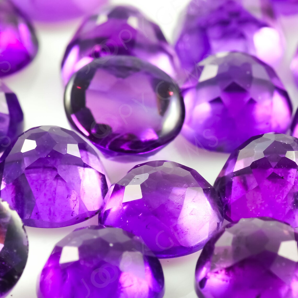 Amethyst african Rose Cut Cabochon 8mm Round per Stone - Etsy