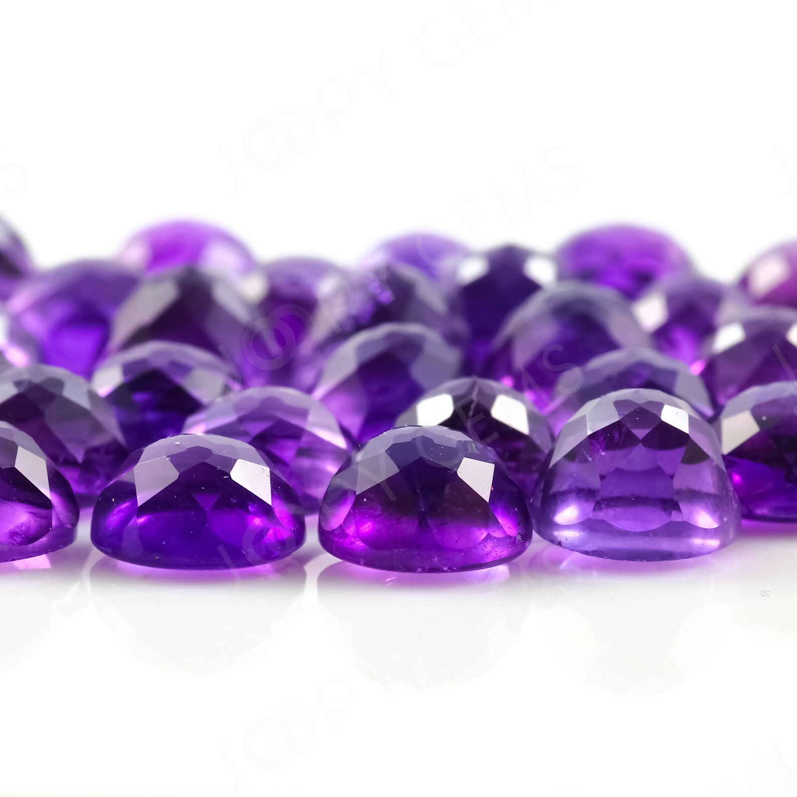 Amethyst african Rose Cut Cabochon 8mm Round per Stone - Etsy