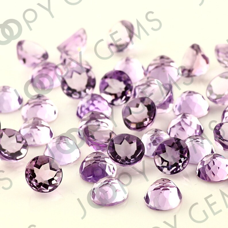 Pink Amethyst Rose Cut Round Cabochon 8mm per Stone - Etsy