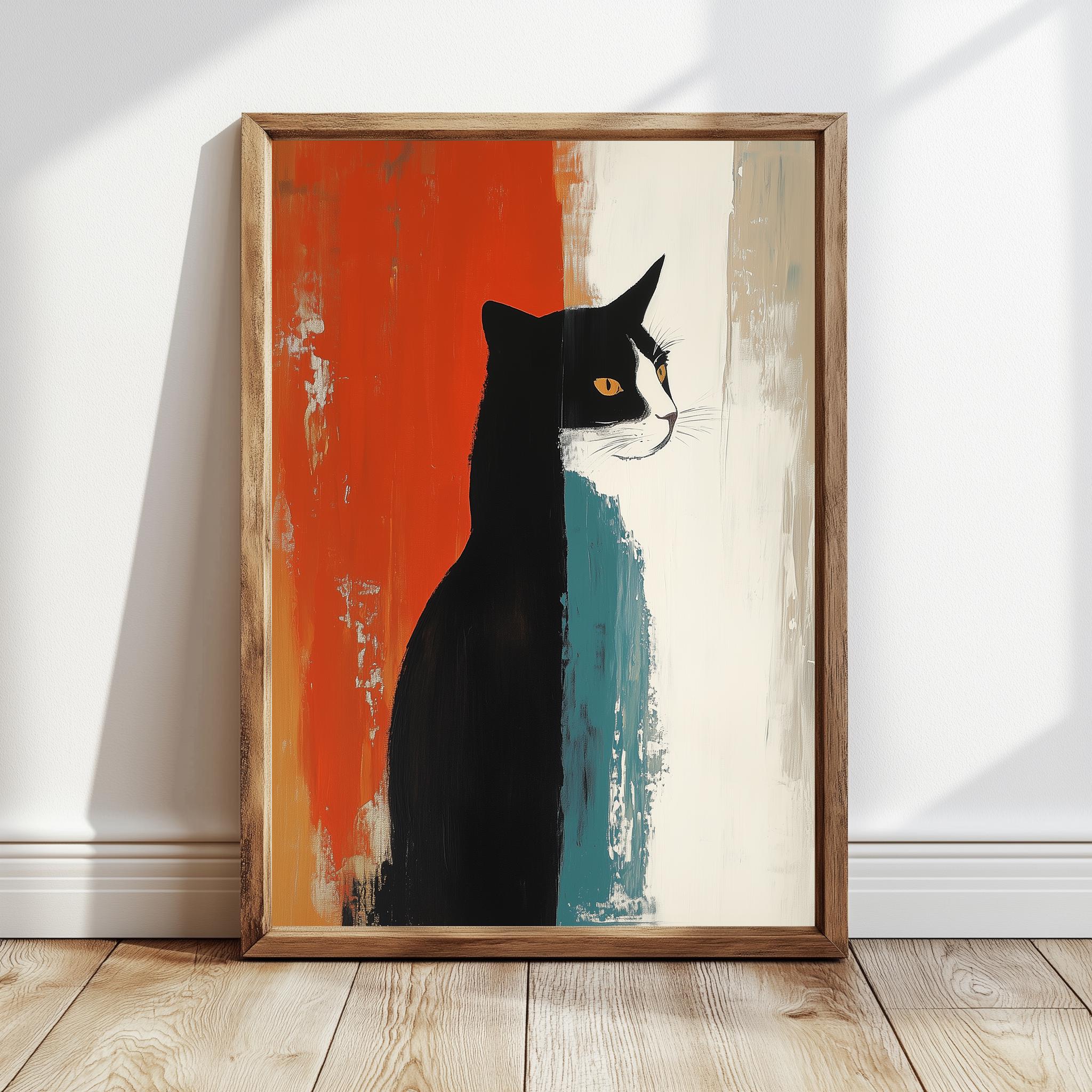 Poster, Poster Cat, Wall Art Print, Aesthetic Home Wall Decor ...