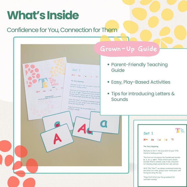 Tilly Tales Phonics Flashcards | Bundle 1: A-Z | Printable Visual ...