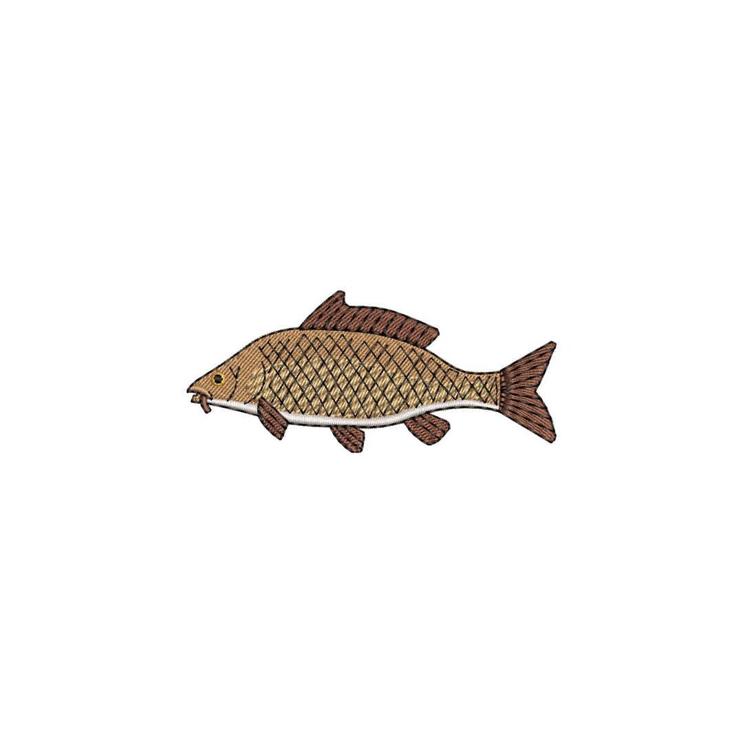 Trout Fish Embroidery Design: Carp Fishing Pattern (PES, DST, JEF) - Etsy