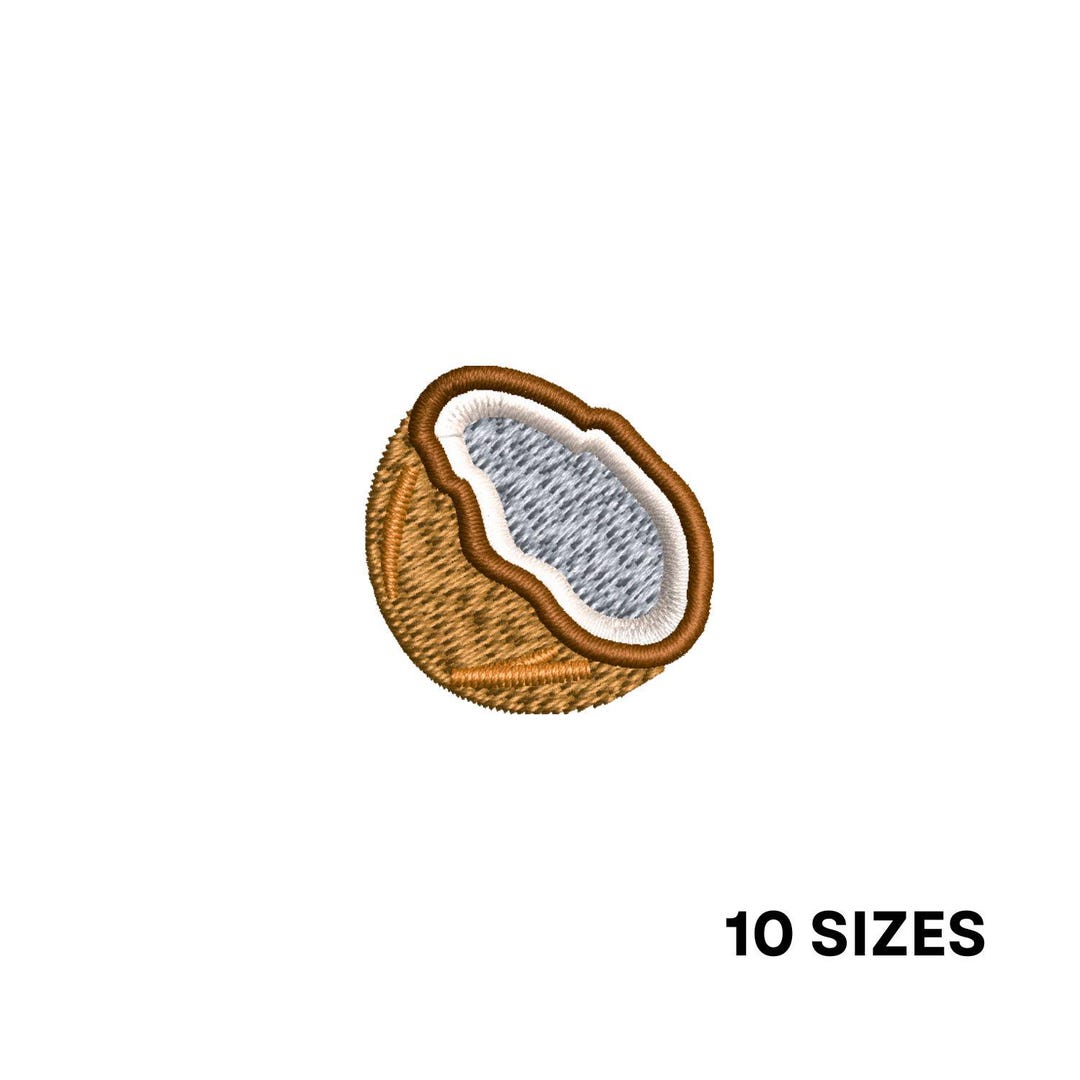 Mini Coconut Embroidery Design, Machine Embroidery Design, Embroidery ...