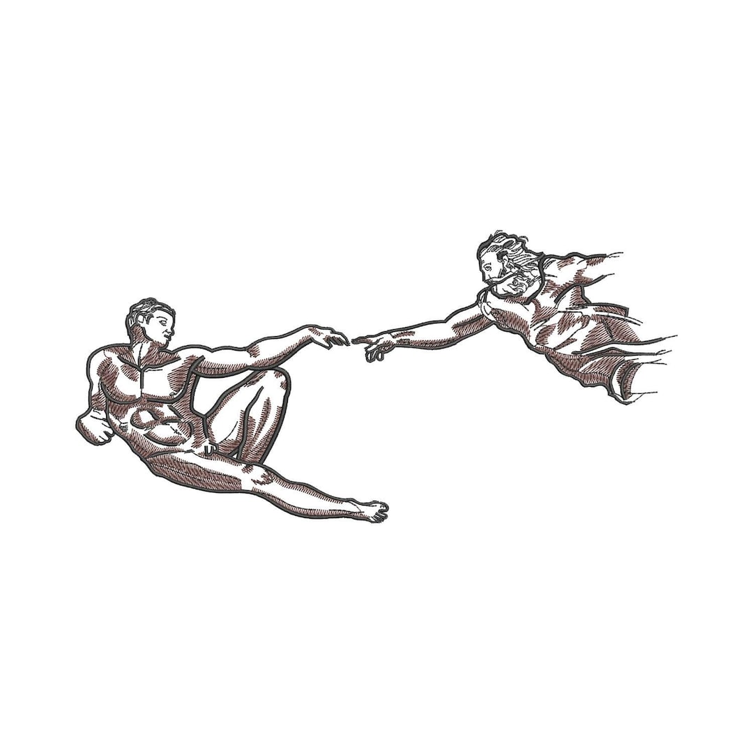 The Creation of Adam Machine Embroidery Designs, Embroidery Pattern ...