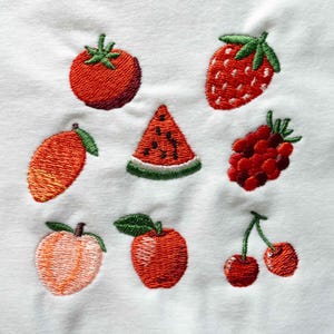 Mini Fruits Embroidery Designs: Mega Pack Machine Embroidery Patterns ...