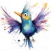 9 Playful Bluebird Watercolor Clip Art Digital Download | Cute Bird ...
