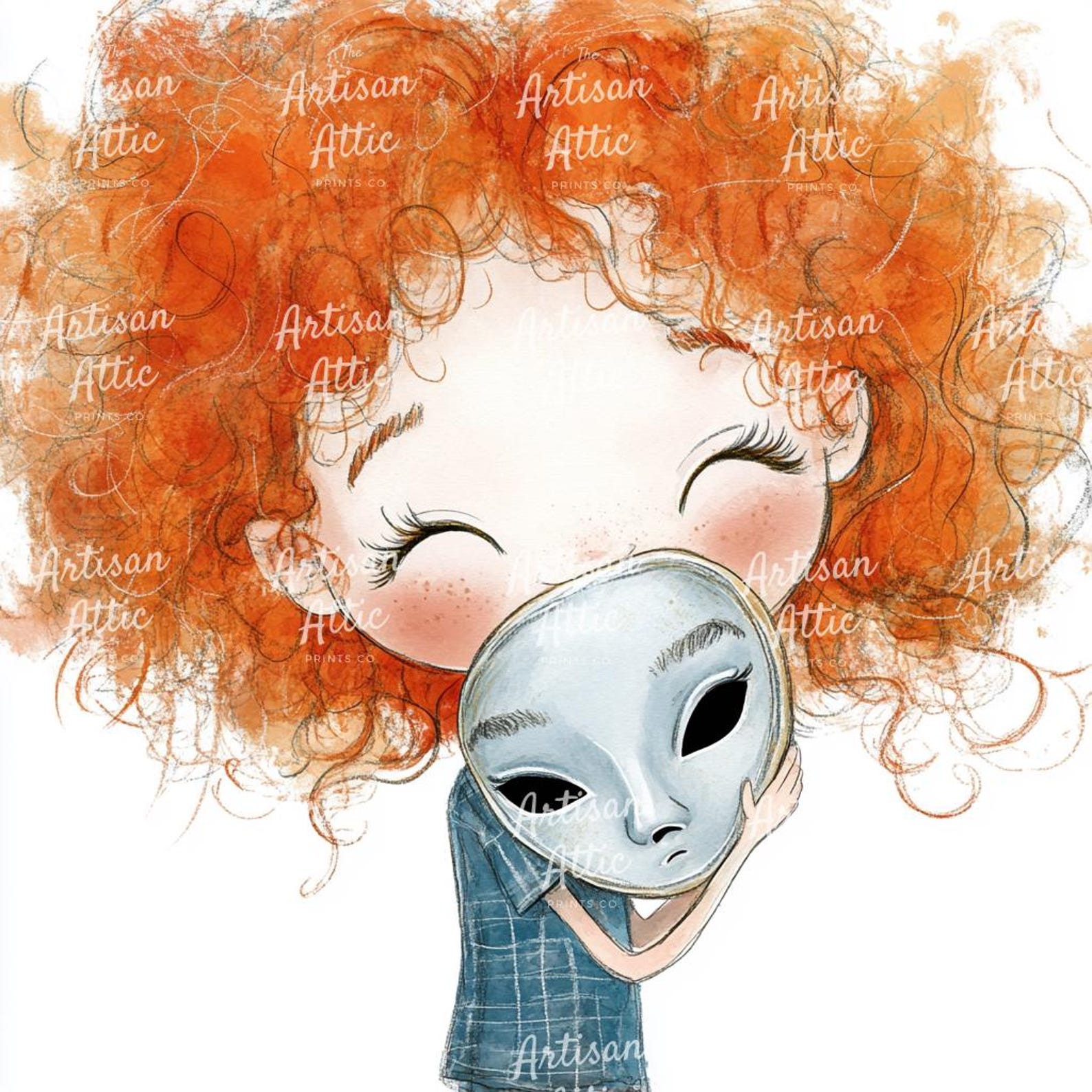 11 Clipart Images of Whimsical Boy in Costume, Quirky Watercolor Style ...