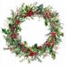 12 Watercolor Holly Wreath Clip Art for Christmas, Holiday Crafts, DIY ...
