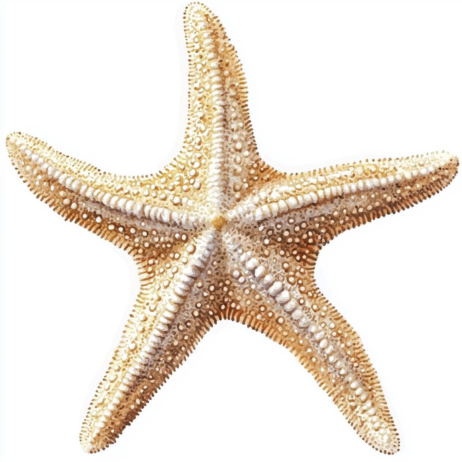12 Watercolor Starfish Clipart, Hand-painted Sea Star, Ocean Clipart ...