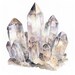 12 Watercolor Crystal Clipart | Digital Gemstone Illustration | Quartz ...