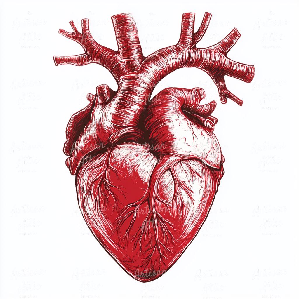 11 Highly Detailed Anatomical Human Heart Illustration – Realistic ...